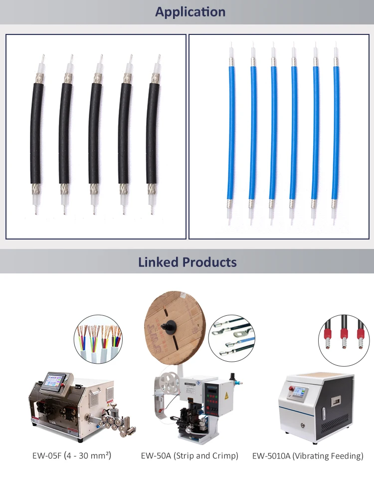 Ew-06f Original Semi-auto Rf/rg Coaxial Cable Shields Cable Rotary ...