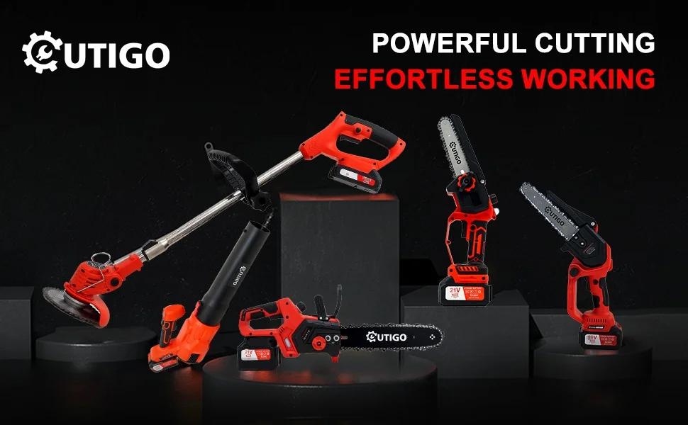 8-Inch Mini Cordless Electric Chainsaw 21V 800W Strong Motor Safety ...