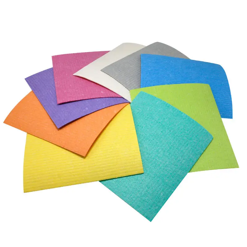 Eco Friendly Compostable Cellulose Dishcloth Swedish Cloth Custom ...
