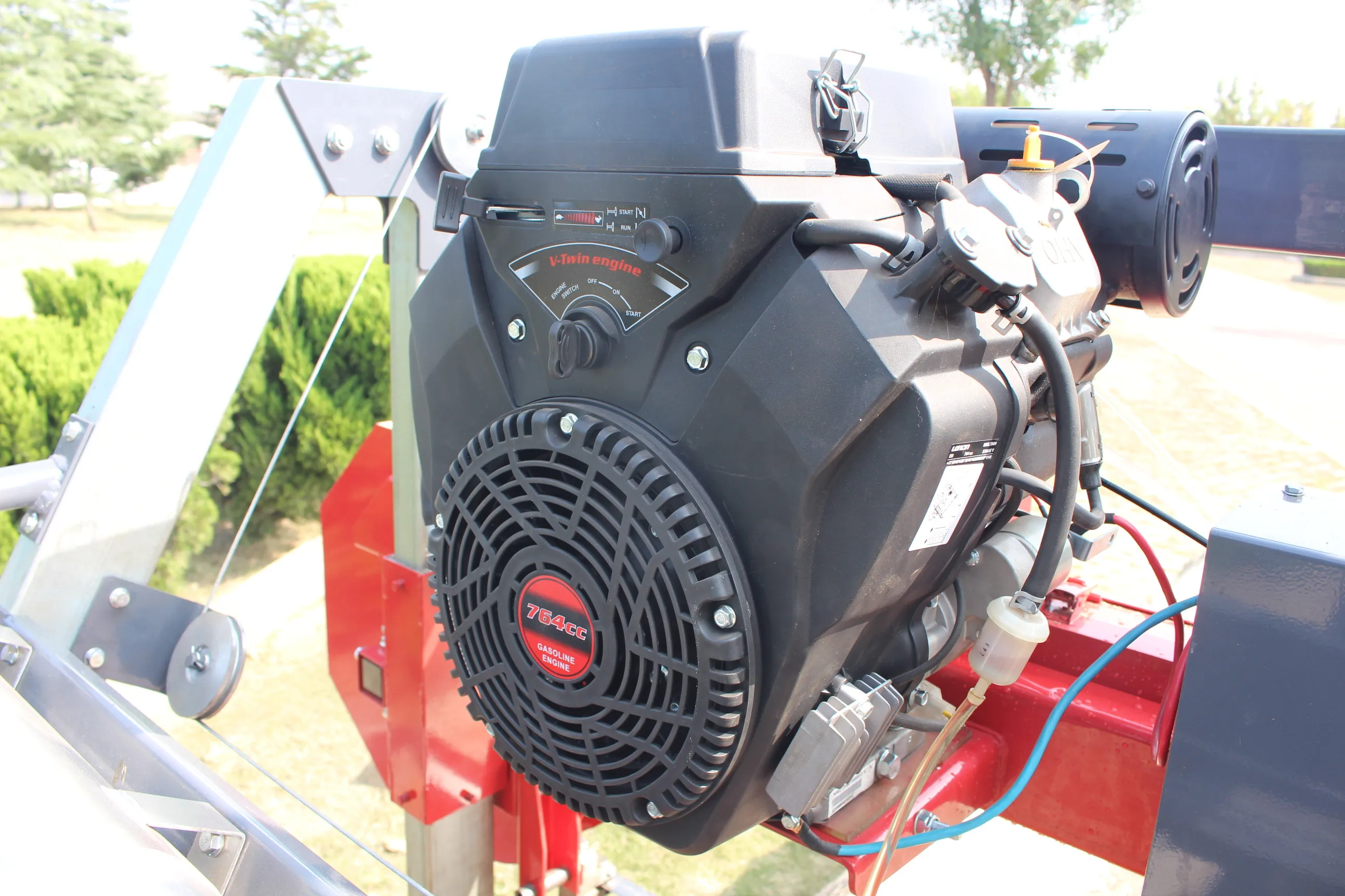 36 Inch Portable Sawmill with Trailer – 27HP Band Saw for Woodworking ...