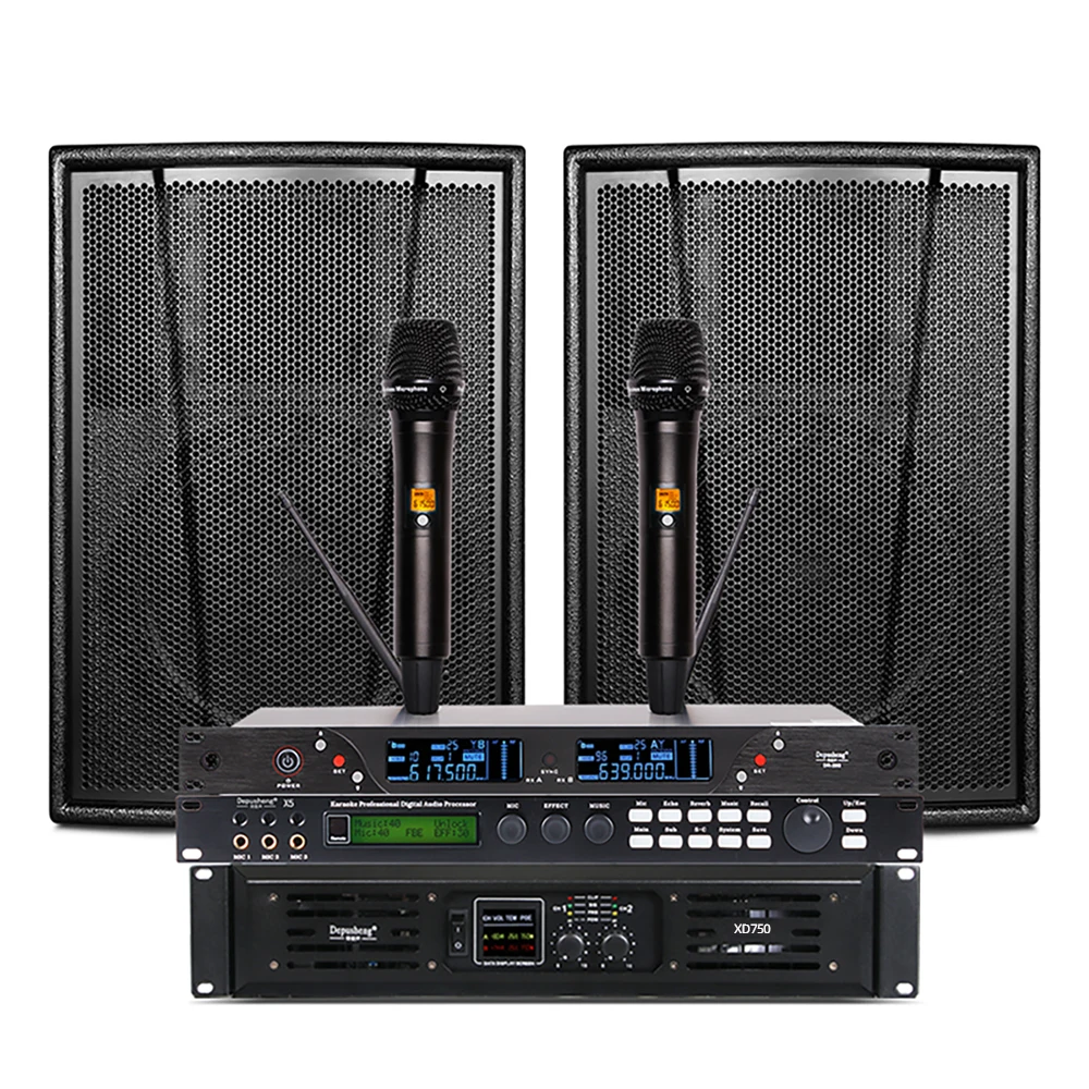 F12 High Quality 12 Inch Speaker Wireless Mic Digital Audio Processor ...
