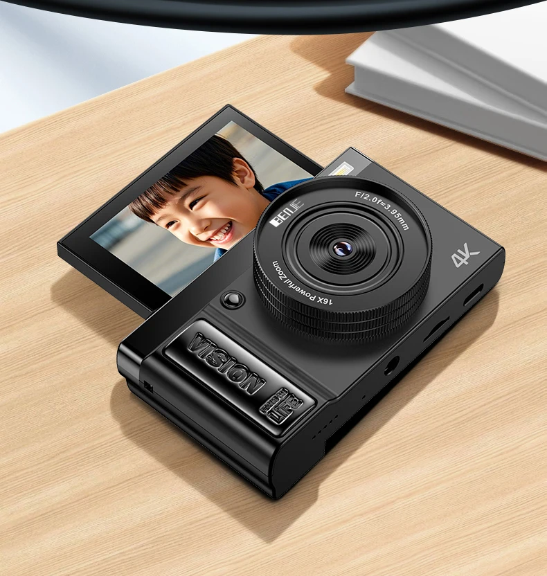 Professional 4K HD Compact Digital Video Camera with 16X Zoom