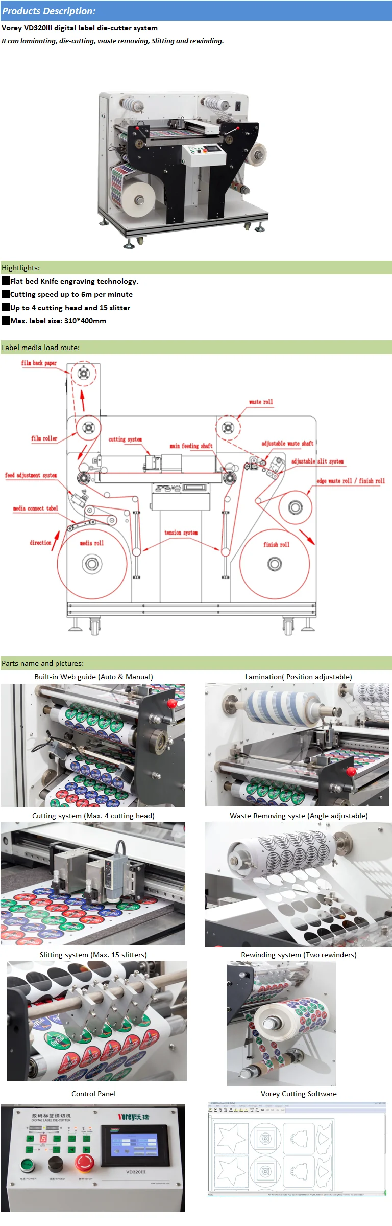 Rotary Digital Label Die Cutter - Precision Cutting Machine