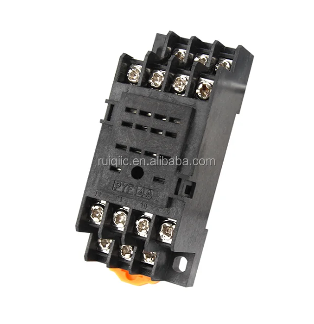 Relay Base Pyf14a 14 Pin Relay Socket Base For My4nj Hh54p H3y-4 Relay ...