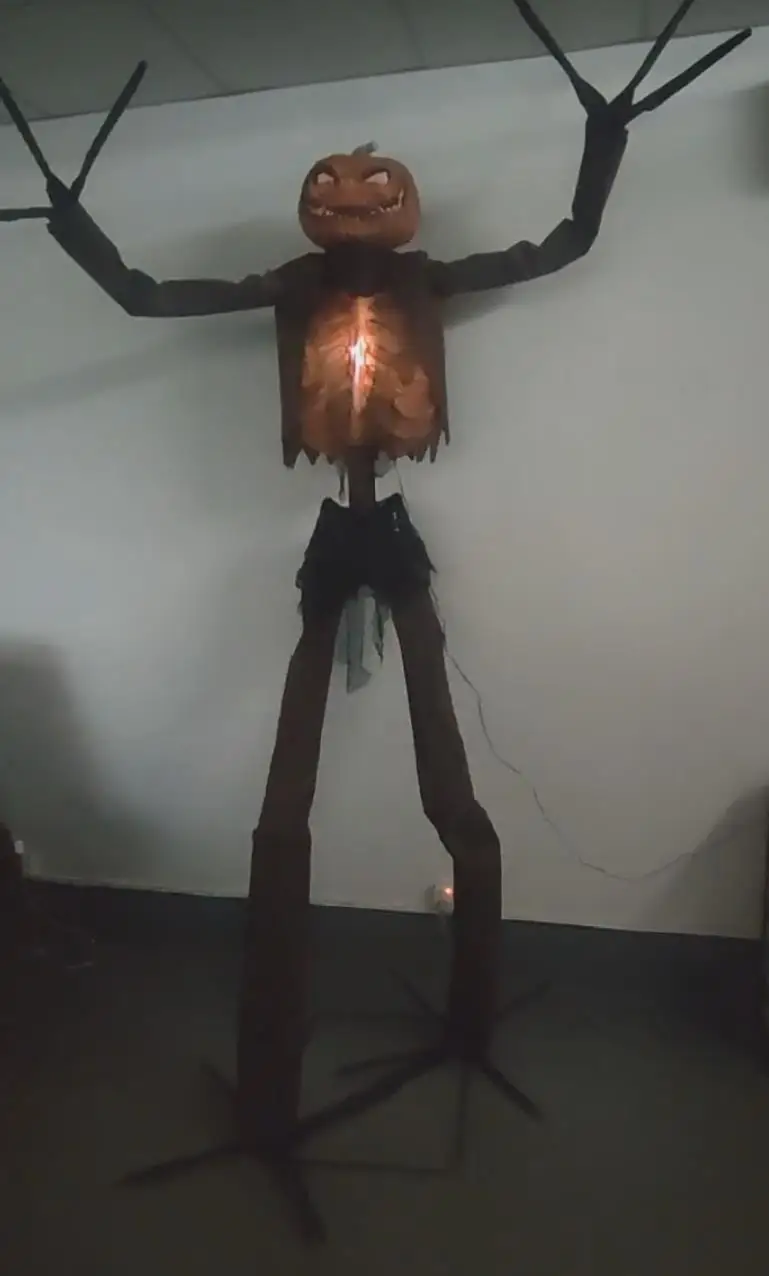 Animated Halloween Prop - Life Size Pumpkin Animatronic