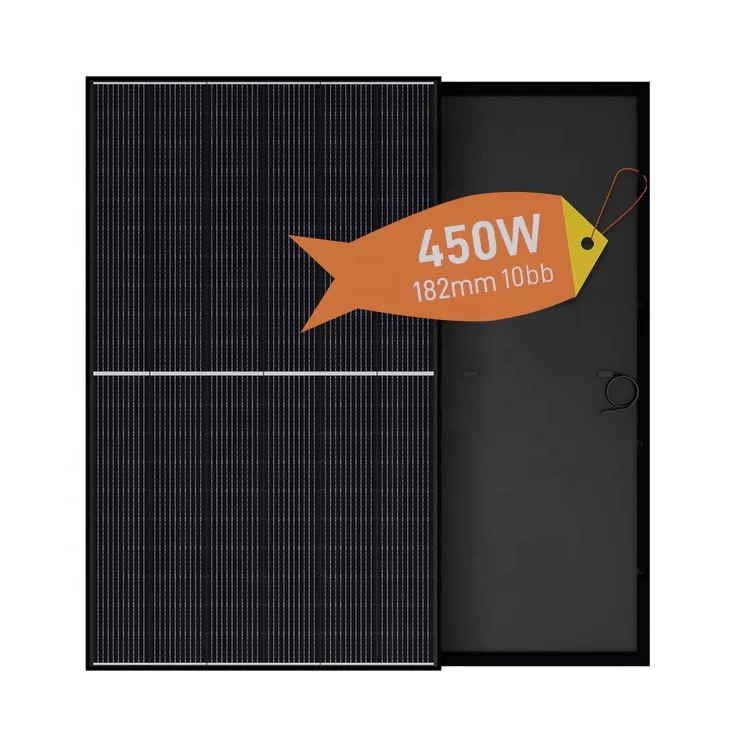 Full Black All Black Solar Panel 450w 445w 440w Solar Cell Pv Module In ...