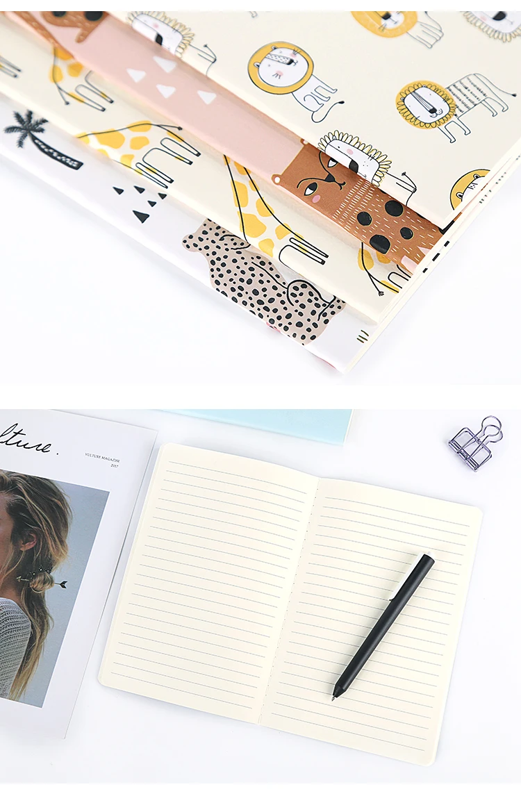 2020 New Custom Animal Design Cartoon Image B5 A5 School Diary Notebook ...