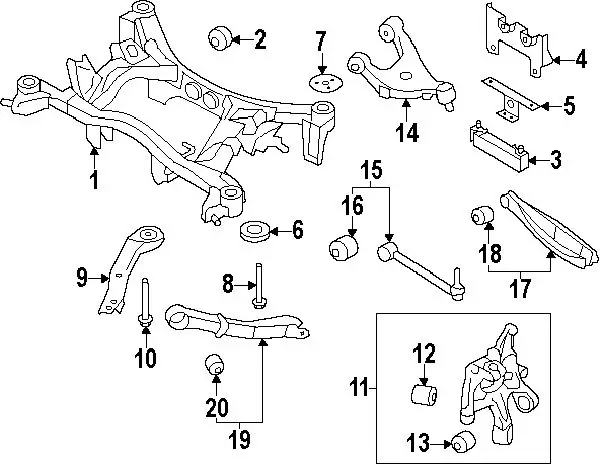 Oem 20250fg020;20250-fg020 Suspension Rear Control Arm/rod/lateral Link ...