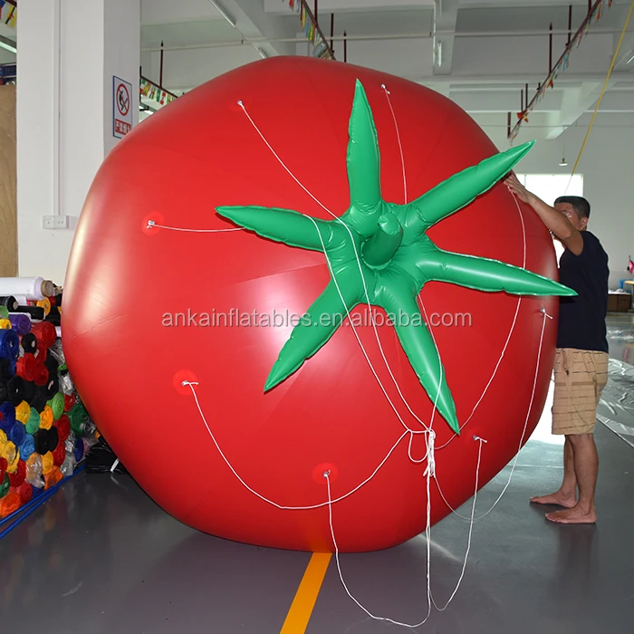 Red Color Vegetables Balloon Inflatable Helium Or Hanging Tomato Model ...
