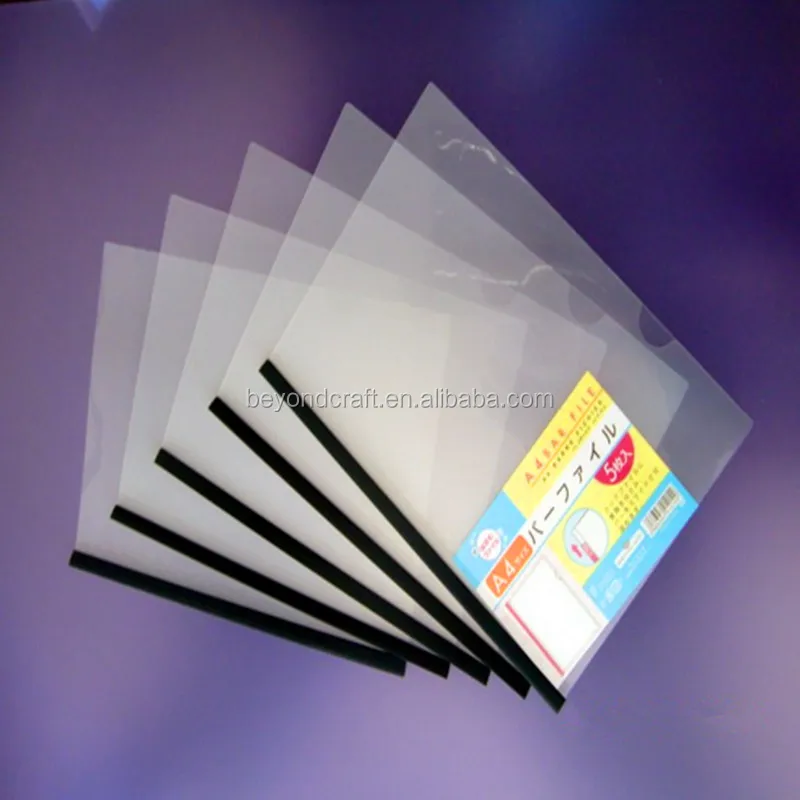 A4 Size Clear Plastic File Folder Poly Pp Documents Report Cover - Buy ...