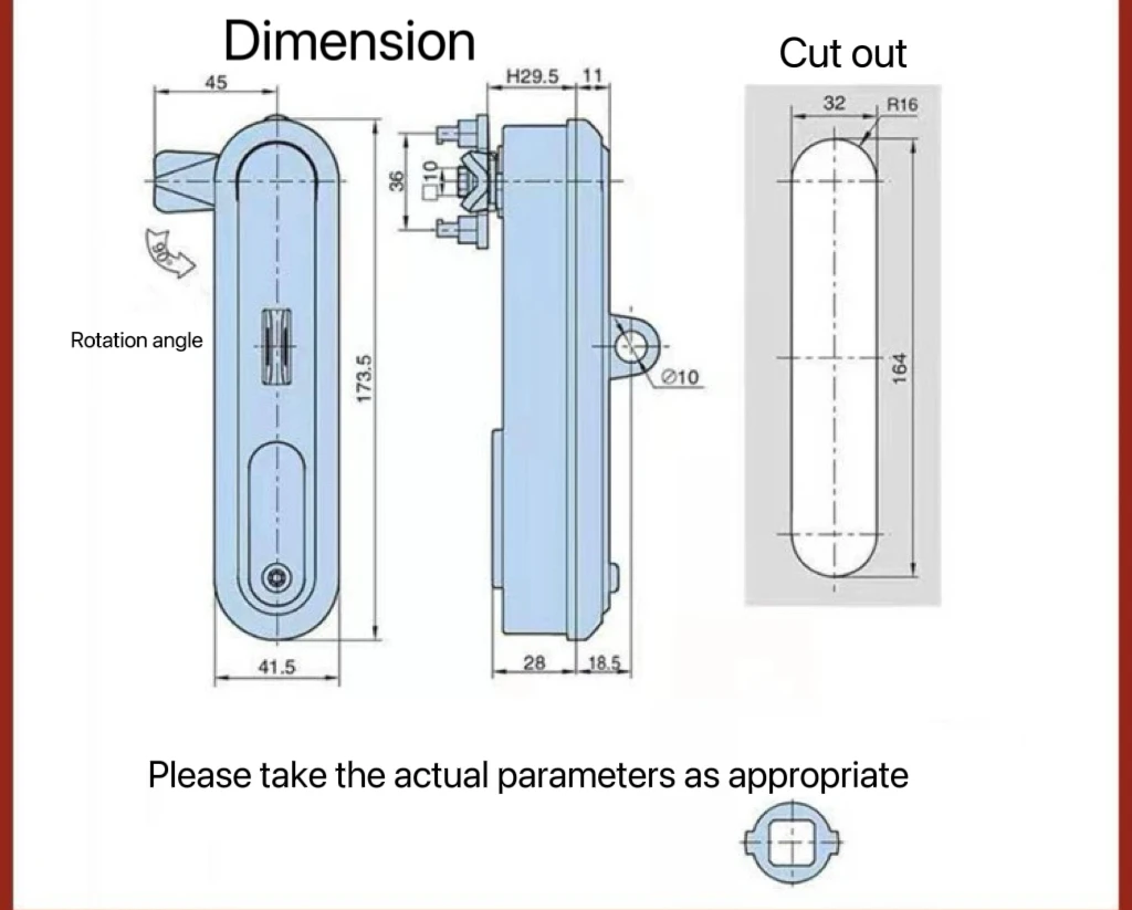 Ms8012 5g Telecommunication Cabinet Lock Switch Control Box Plane Lock ...