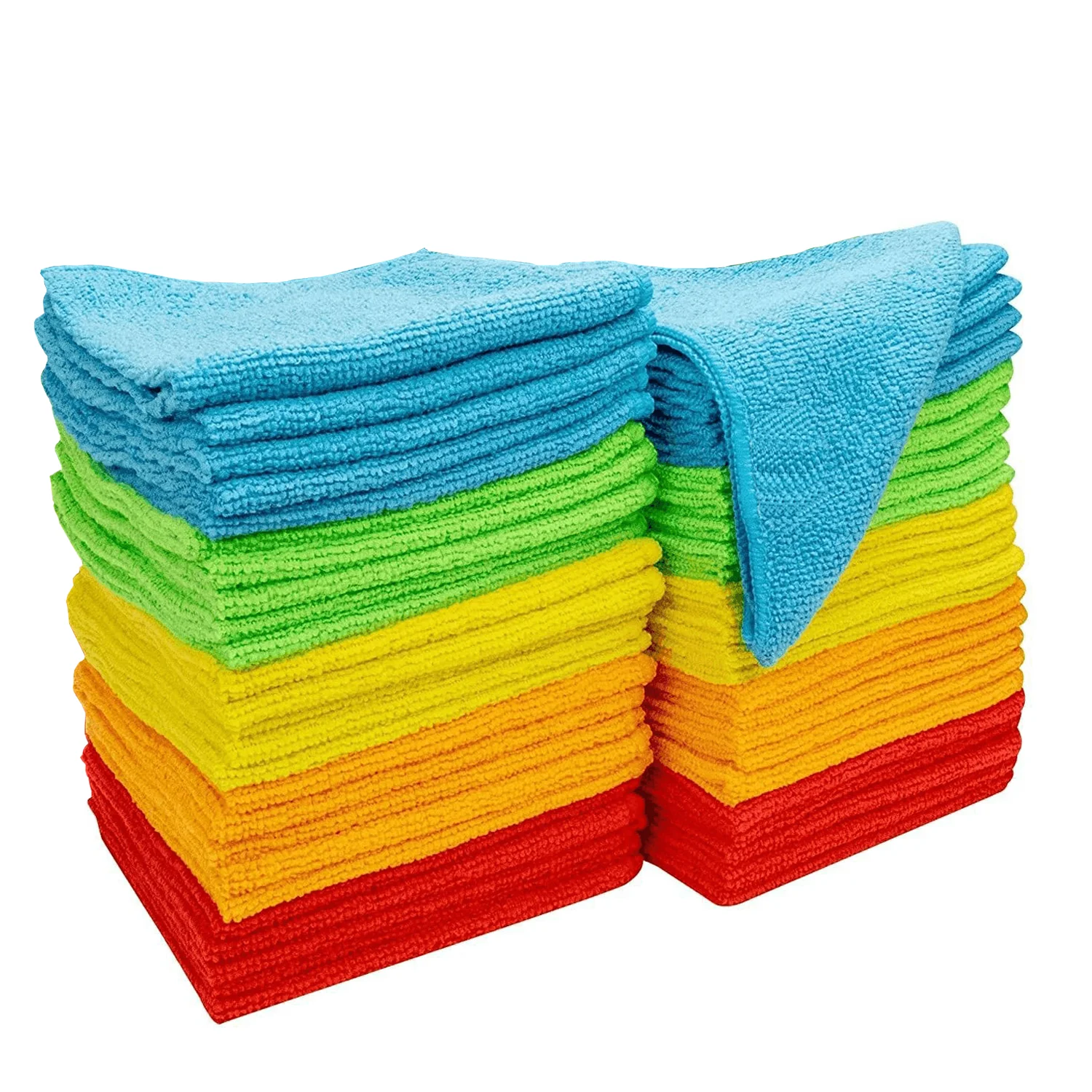 Microfiber Cleaning Cloths for Cars & Kitchen - Durable & Efficient