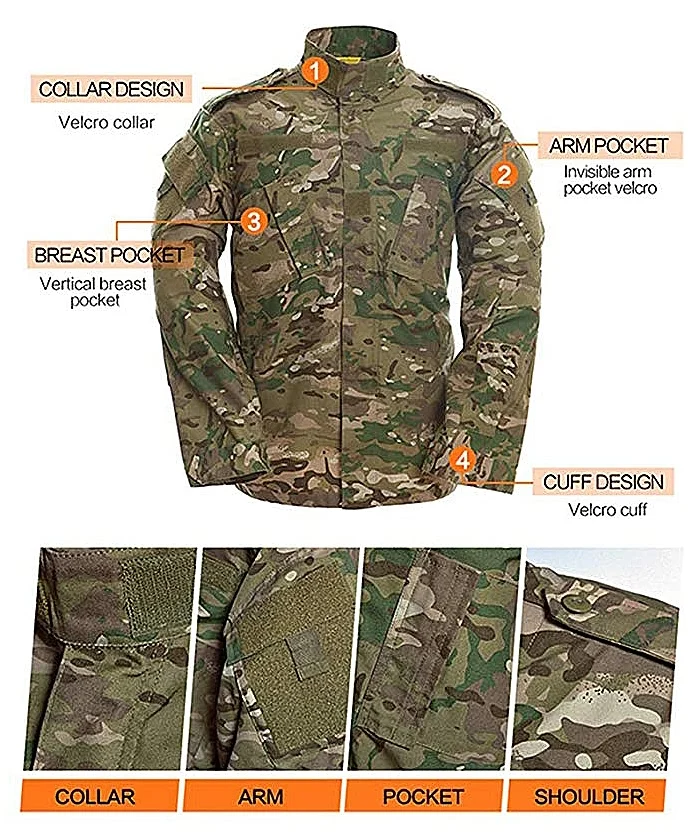 Cp Uniforms Acu American Suit Camouflage Bomber Jacket Army Hunting ...