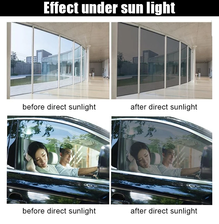 Vlt Self-adjust Smart Color Change Photochromic Car Tint Smart Window Film - Buy Smart Tint Film ...