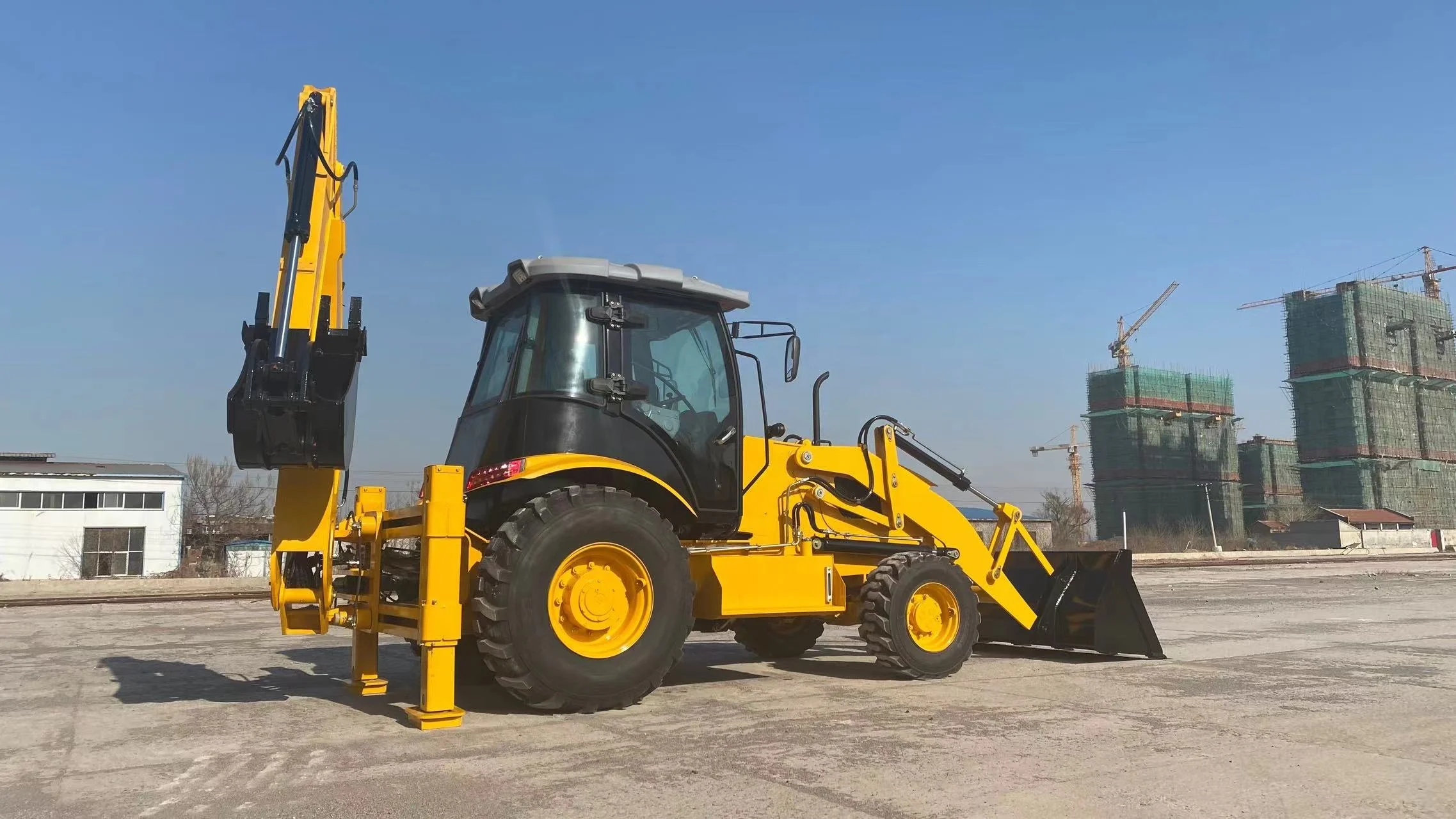 Compact Backhoe Tractor Loaders Backhoe 4x4 2.5ton 3 Ton 4 Ton Backhoe ...