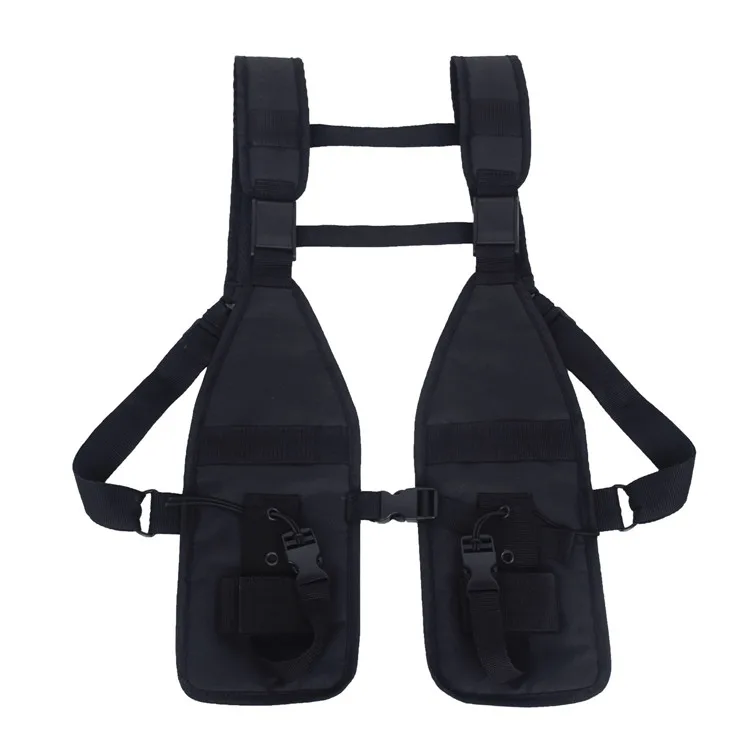 Universal Double Shoulder Holster Radio Chest Harness Holder Vest Rig ...