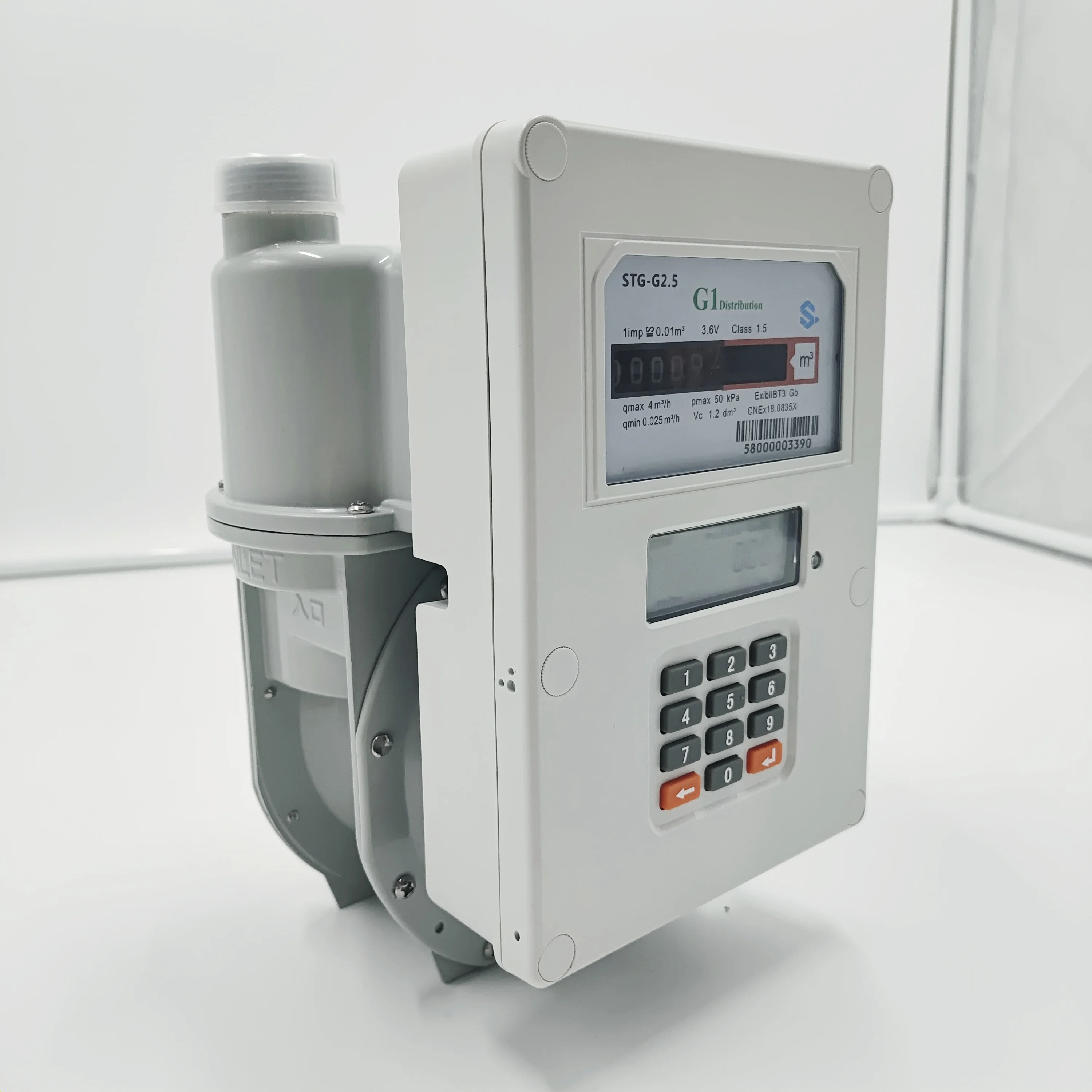 STS Prepaid Keypad Gas Meter with Free Vending Software