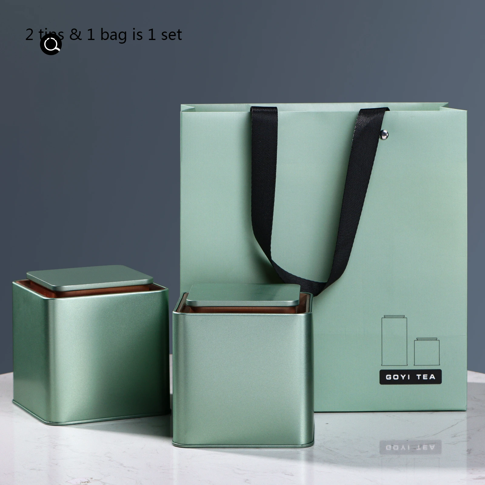 RTS 105*105*109/150/209mm Large Square Metal Tea Tins 150g 250g 500g ...
