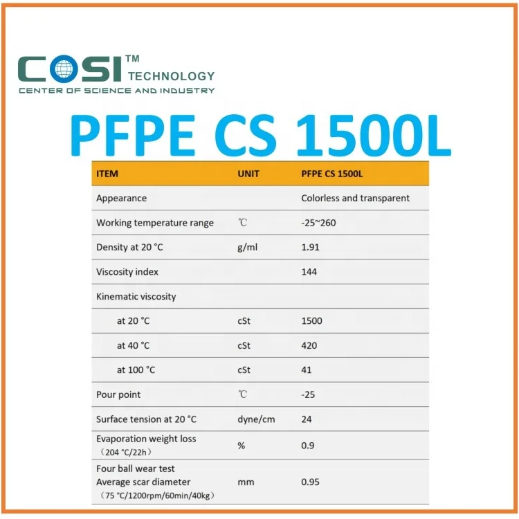 用于替代Fmblin YPL1500基础油的PFPE| Alibaba.com