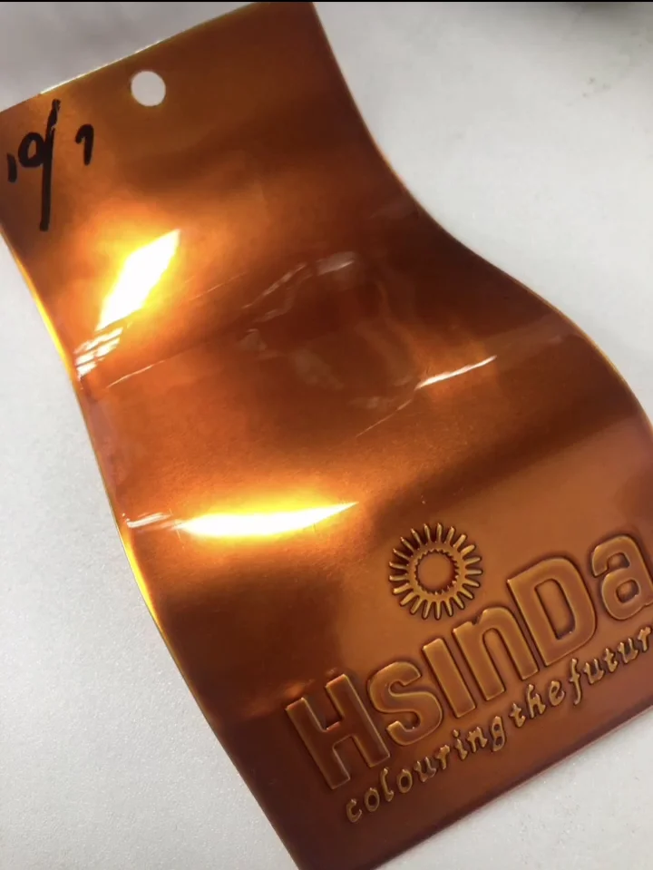 Candy Copper Epoxy Powder Coating Super Gloss Finish For Metal ...