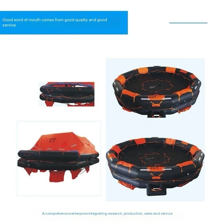 SOLAS Water Rescue Inflatable Life Raft Personal Sea Rescue Vessel ...