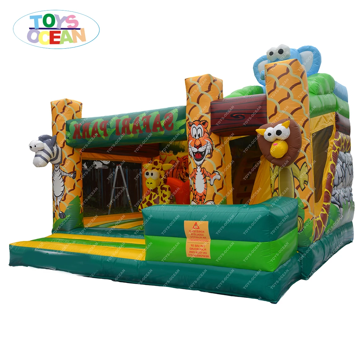 2024 New Jungle Animal Inflatable Safari Park Bouncer House