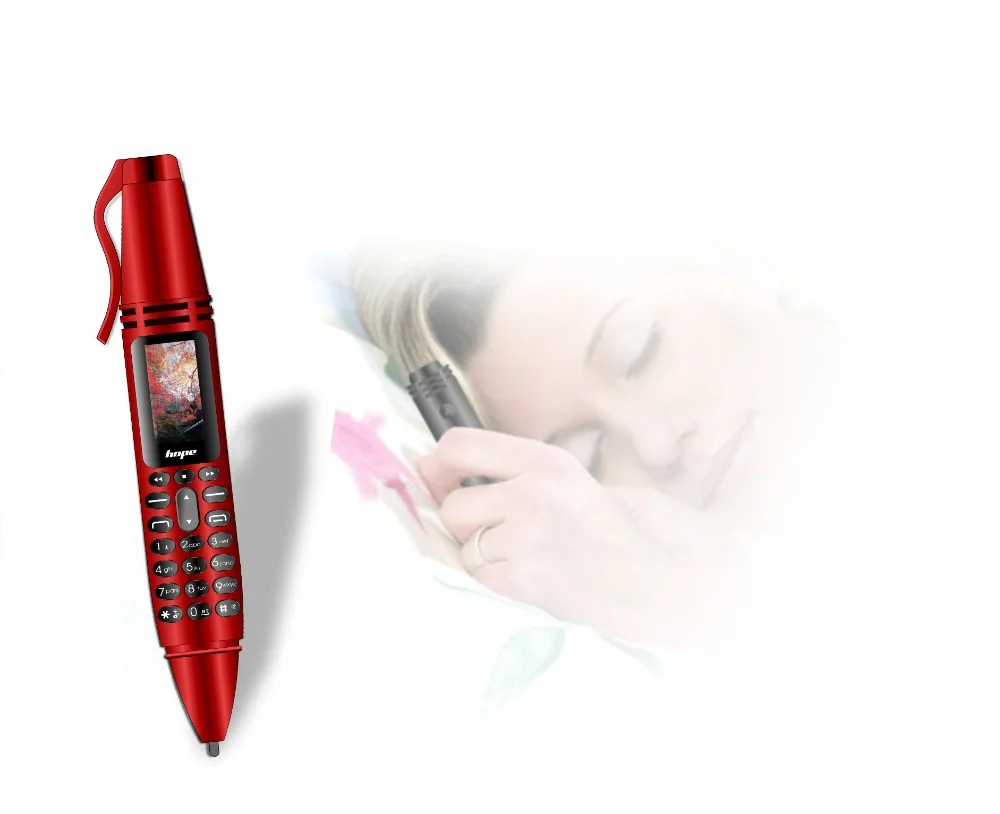 Unlock 2G GSM Recording Pen Mini Cellphone 0.96" Tiny Screen GSM Dual ...