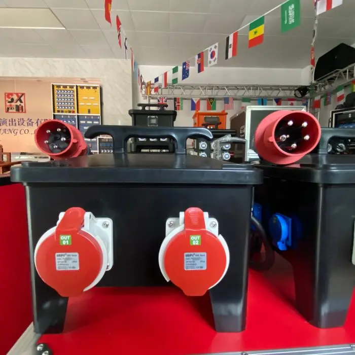 32A/63A/5pin Out 3 Phase Plastic Shell in Stock Events Stage Electrical Box Lex Power Distro ...