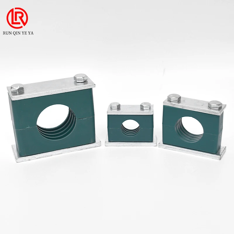 Heavy-duty Plastic Pipe Clamp Welding Bottom Plate Fixed For Iron Steel ...