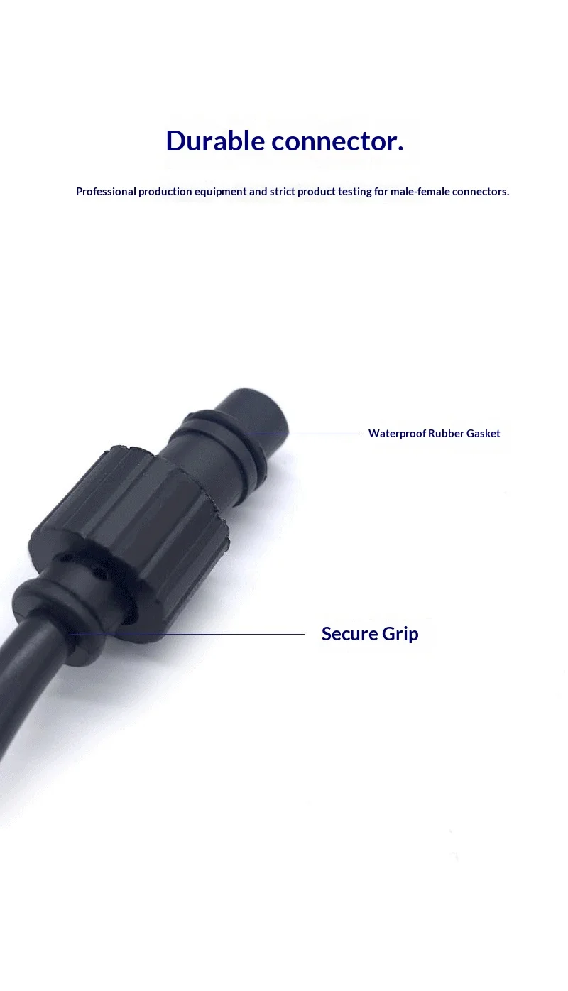 M8 IP67 Waterproof Copper Nylon Plug Wire Harness 2 Core Male/Female ...