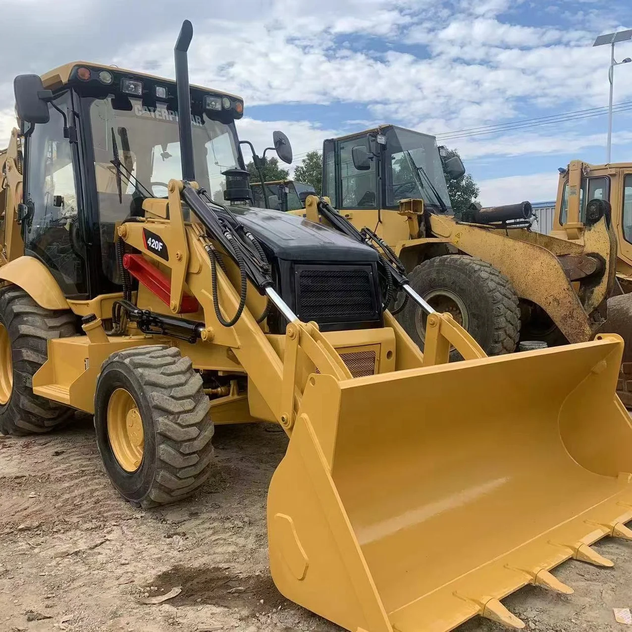 Used Caterpillar Backhoe 420f Loader Cat 420f Wheel Loader Good ...