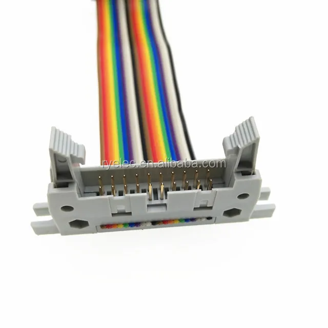 2.54mm 20 Poles Idc Male To 20pin Idc Female Dc3 Fc Connector Jtag ...