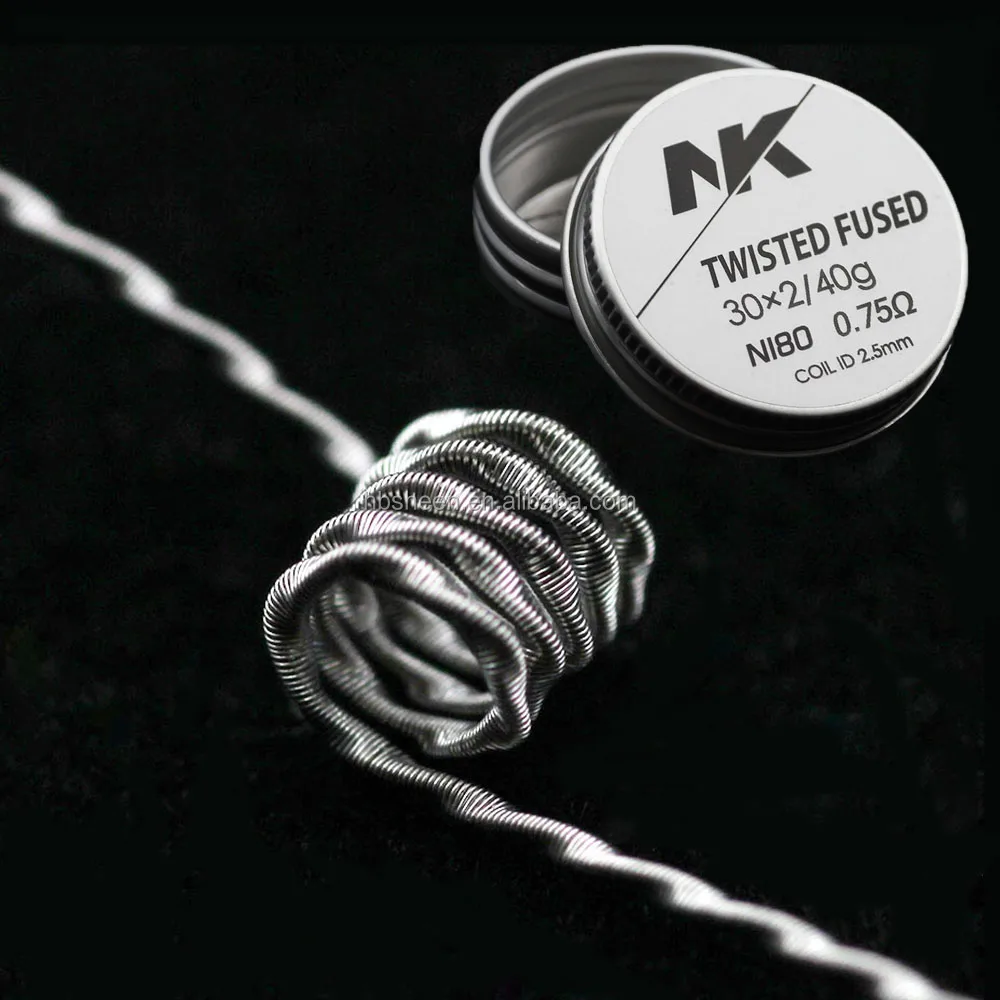 Nk Ni80 Twisted Fused Clapton 26*2/35ga Prebuilt Coil Resistance Wire ...