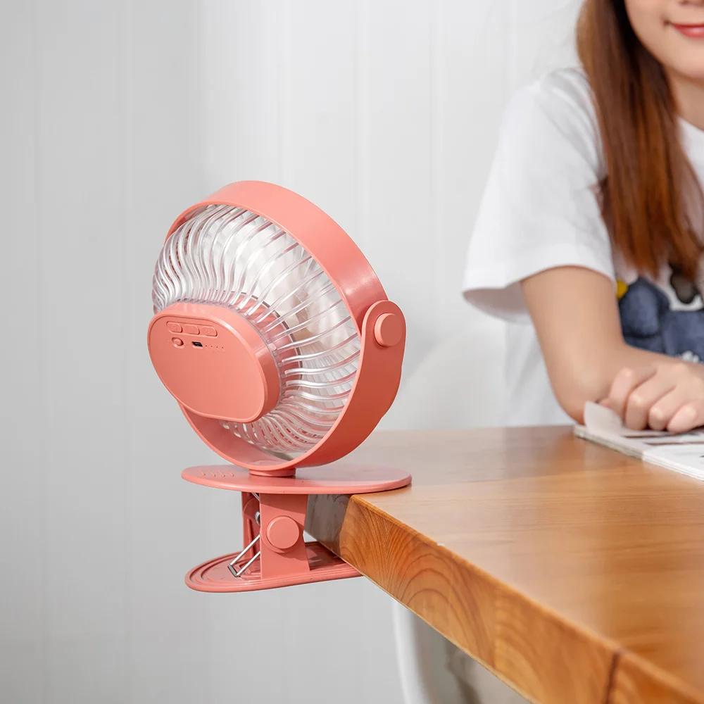 Newest Usb Desk Fan Portable Usb Mini Clip Cooling Fan With 3 Speed For ...