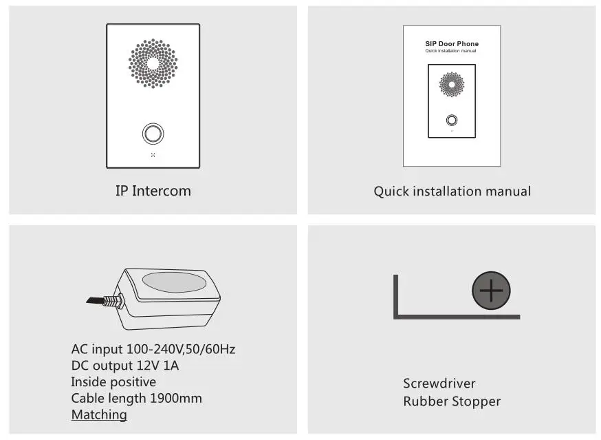 Audio Sip Door Phone Ip Doorbell Sip Intercom Access Control System ...
