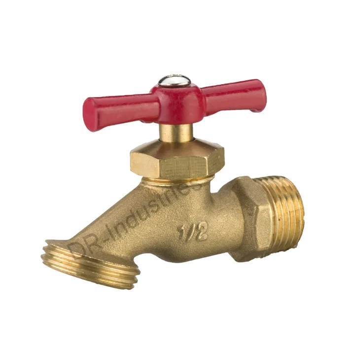 1/2 Inch Garden Tap Outdoor Faucet with Hose Adaptor Brass