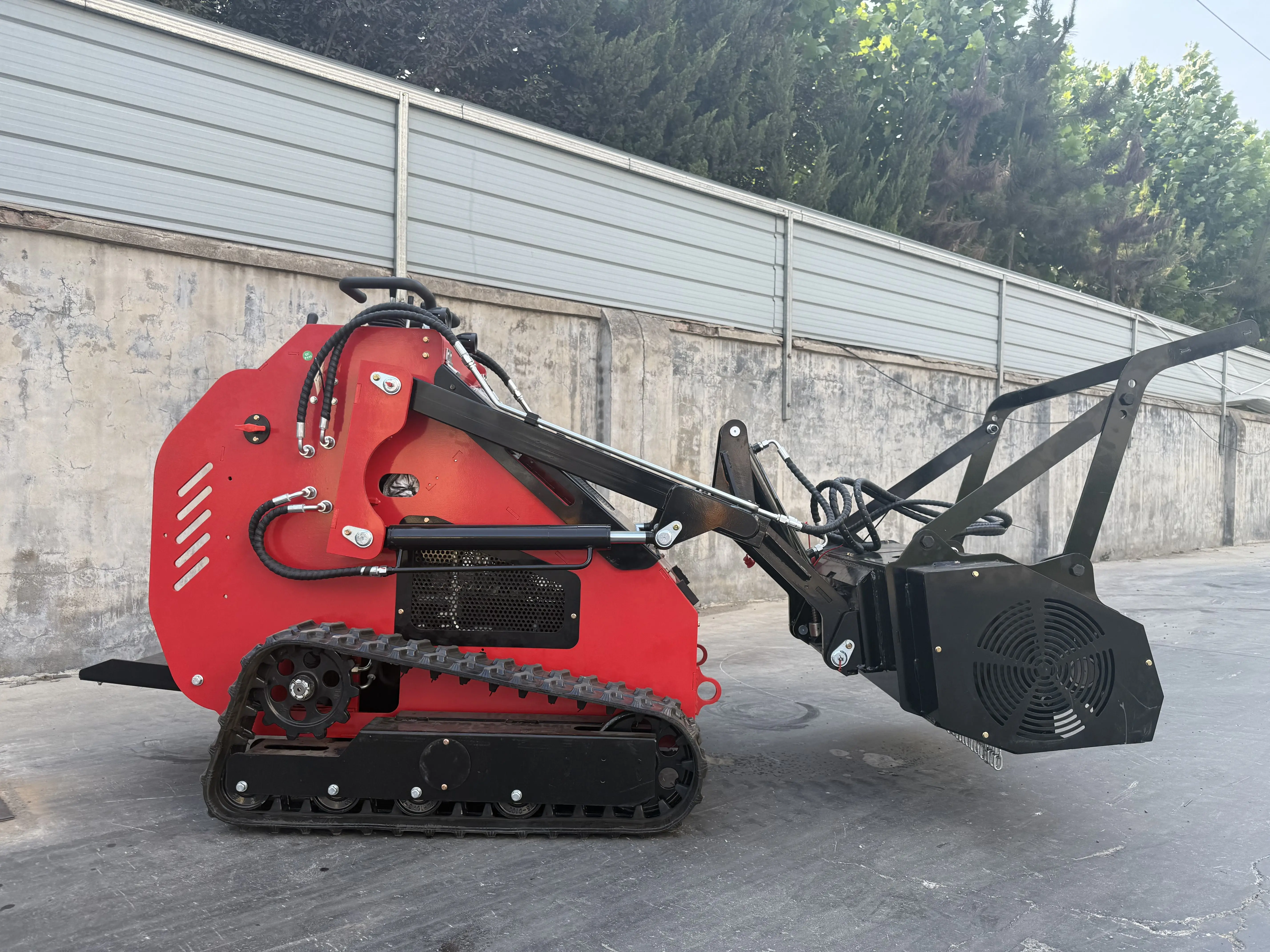 HIGHTOP Forest Machinery Skid Steer Forest Drum Mulcher Disc Mulcher ...