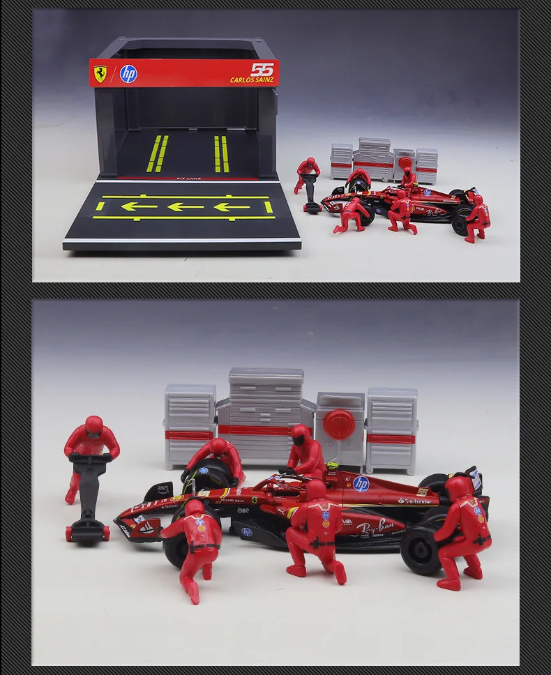 Bburago 1:43 F1 Pit Pass Diorama Scene Model Scenario SF-24