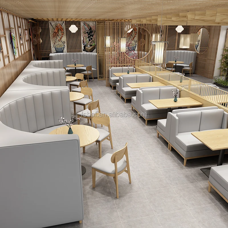 New Design Restaurant Furniture U Shape Leather Sofa Chair Seat Round ...