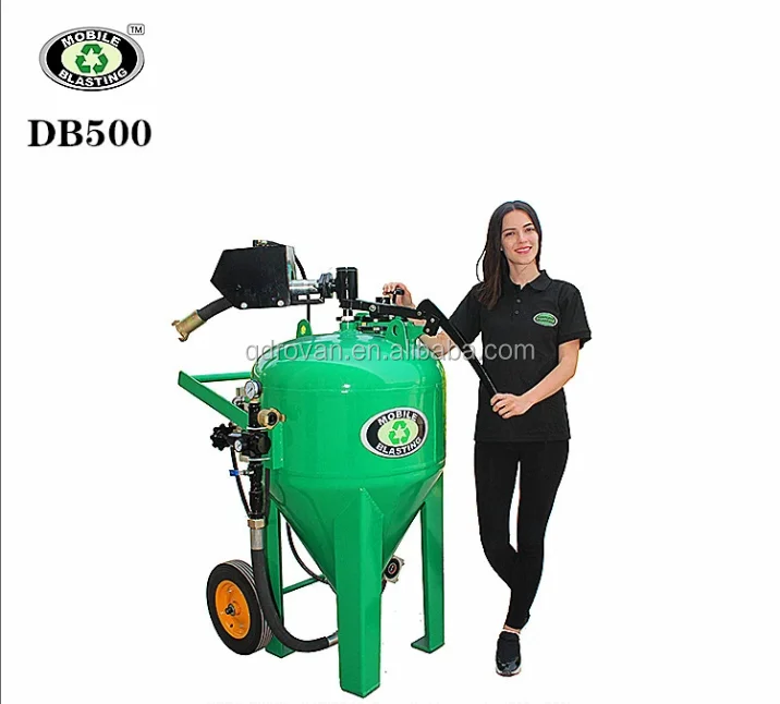Mobile Dustless Used Sandblasting Equipment DB500 for Sale