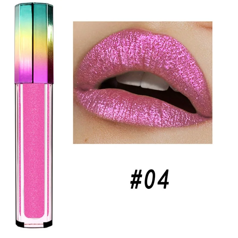 Metallic Lip Gloss - 12 Colors, High Shine, Waterproof