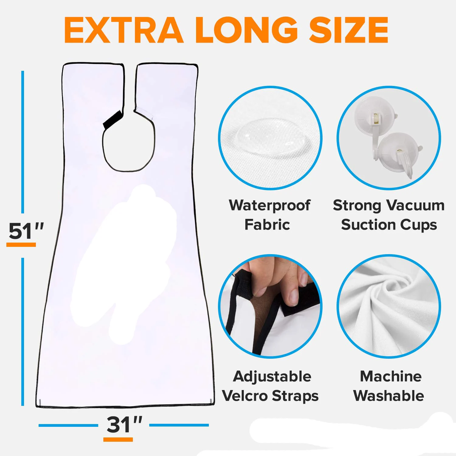 Men's Styling Prevent Shaving Barbershop Bathroom Shaving Nylon Fabric ...
