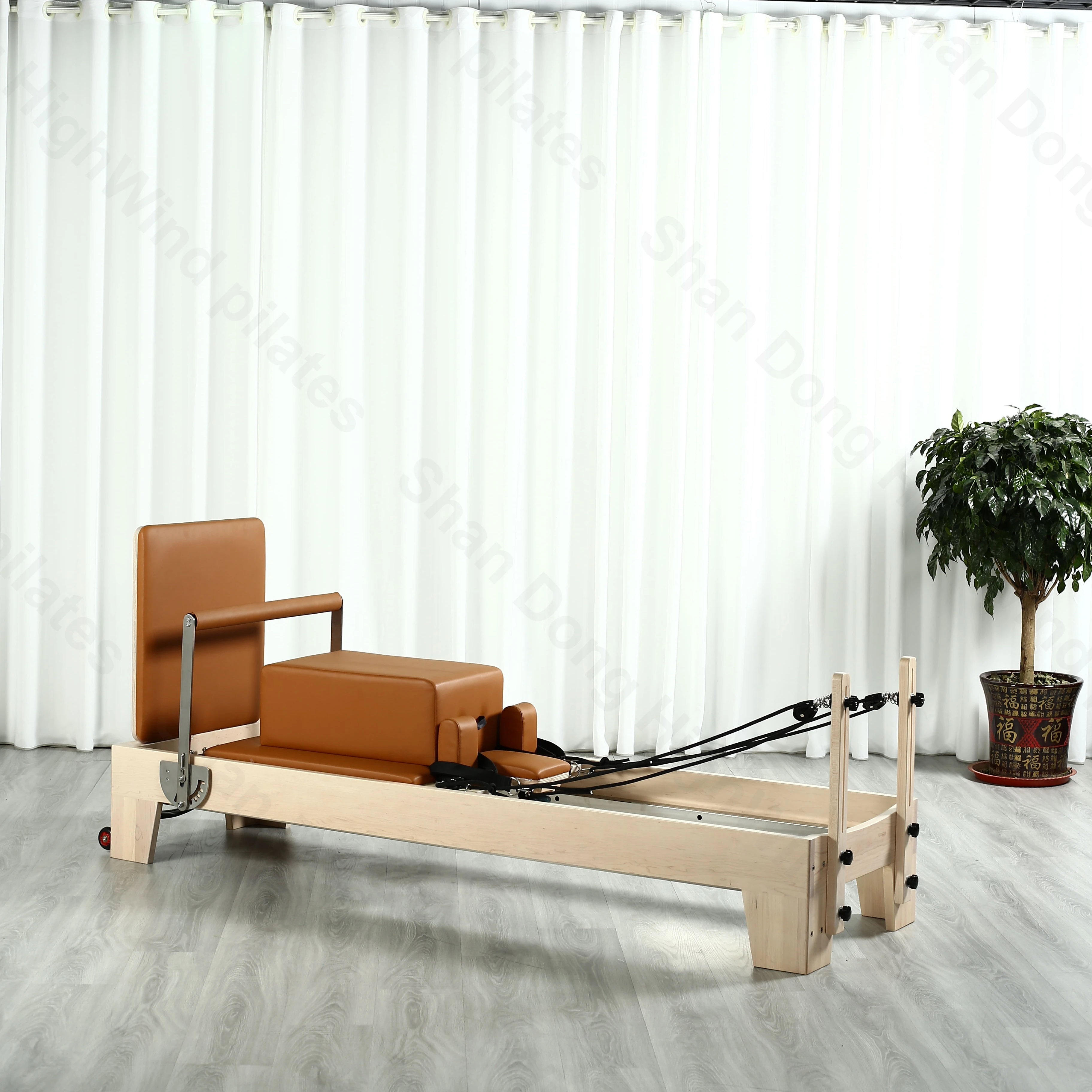 Maple Wood Pilates Reformer Bed Exercise Training Yoga Trainer Workouts ...