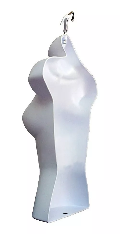 Male and Female Plastic Torso Mannequin Hollow Back Body Torso Set Half ...