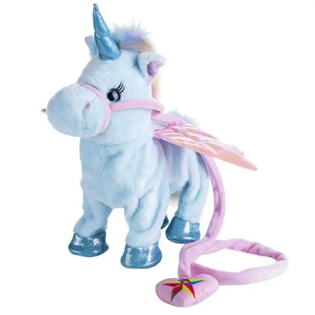 Electric Walking Unicorn Plush Toy - Customizable Fun
