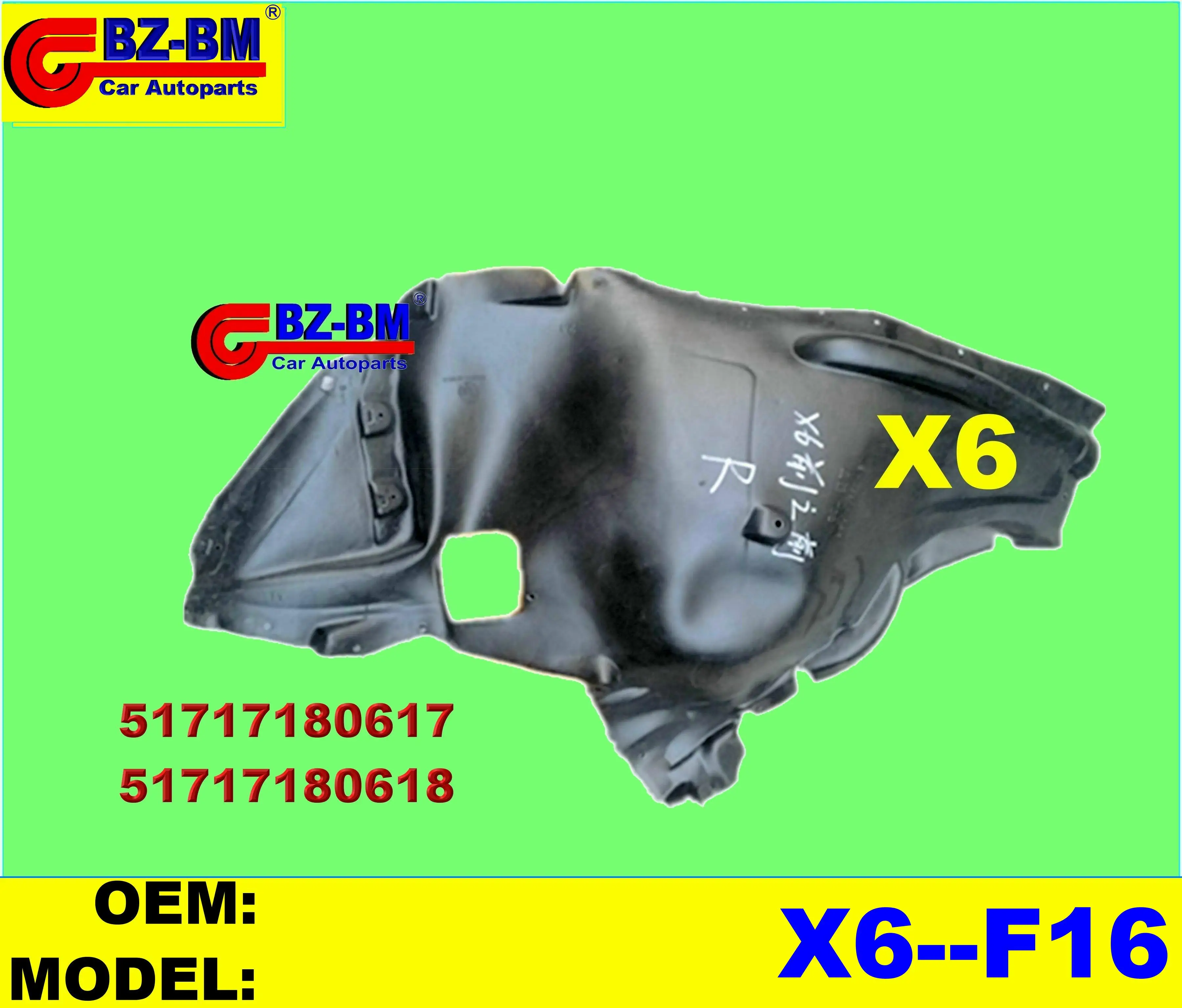 For Bmw Front Fender Wheel Arch Liner Grill Cover F30 F10 E46 E90 E60 ...