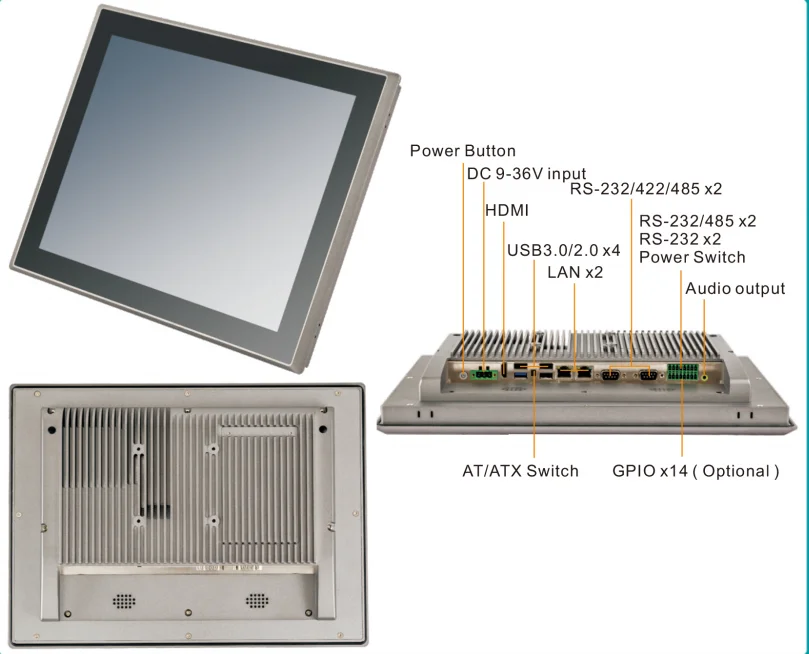 10.1inch All-in-one Computer Industrial J1900 Core I5 I7 Processor ...