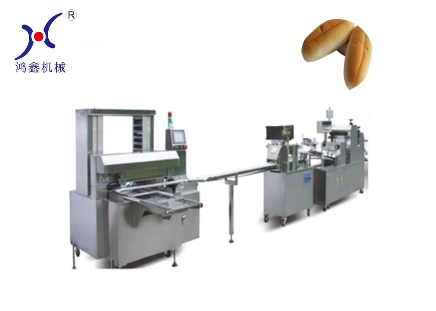 High Productivity French Bread Making Machine - 3 Year Warranty