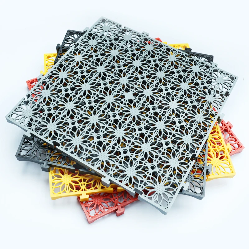 40*40cm Pp Floor Tiles Garage Floor Tiles Interlocking Plastic Drainage ...
