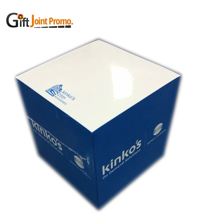 Custom Sticky Note Cube - 3x3 Inch Memo Pads with Logo